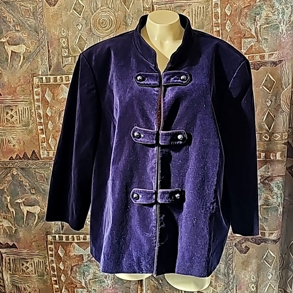 Alex Marie | Jackets & Coats | Vintage Alex Marie Velvety Military ...